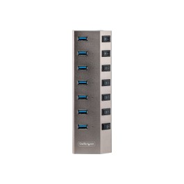 StarTech.com 7-Port Self-Powered USB-C Hub with Individual On/Off ...