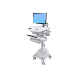 Ergotron StyleView Cart with LCD Arm, SLA Powered, 2 Drawers cart ...