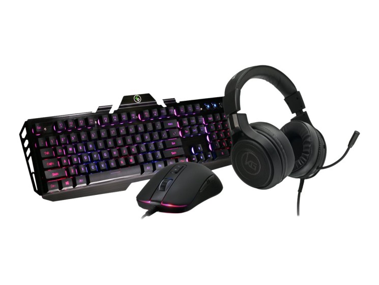 Kaliber Gaming Complete Gaming Pack - keyboard, mouse and headset set ...