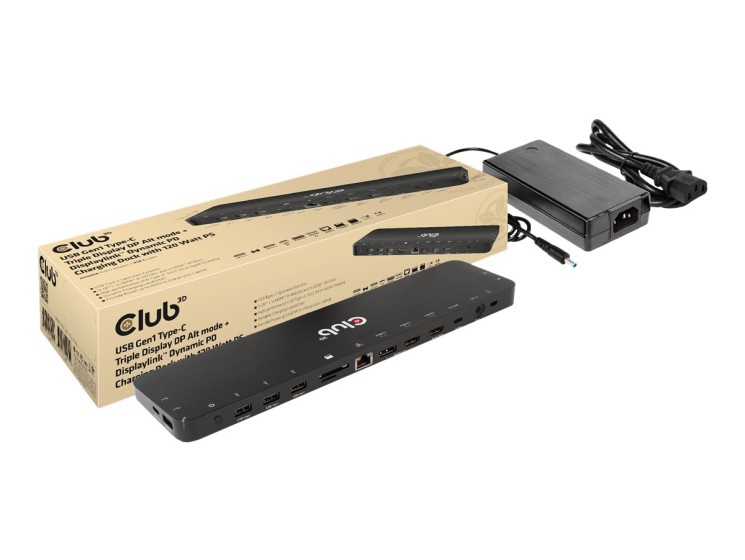 Club 3D - docking station - USB-C - 2 x HDMI, DP - 1GbE | AS Capital ...