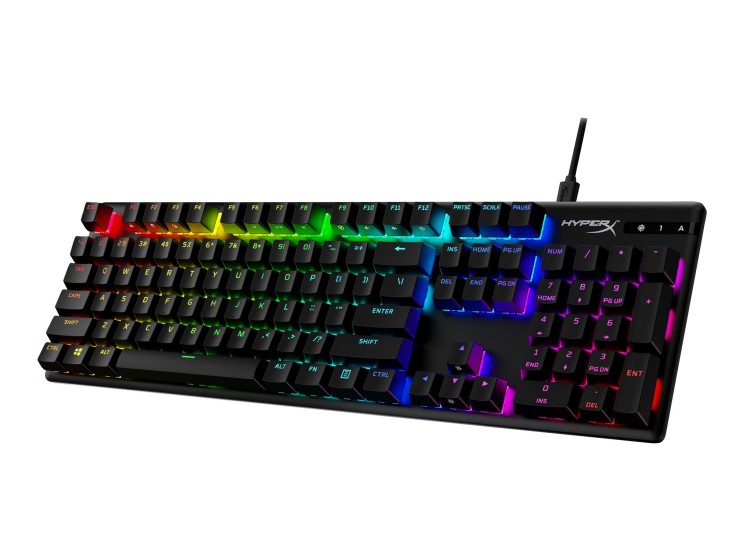 HyperX Alloy Origins - keyboard - 1000 Hz polling rate, N-key rollover ...