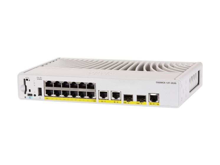 Cisco Catalyst 9200CX - Network Essentials - switch - compact - 12 ...
